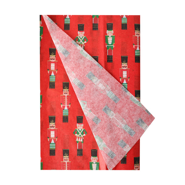 Nutcracker Red Christmas Tissue Paper - 4 Sheets – Talking Tables UK Trade