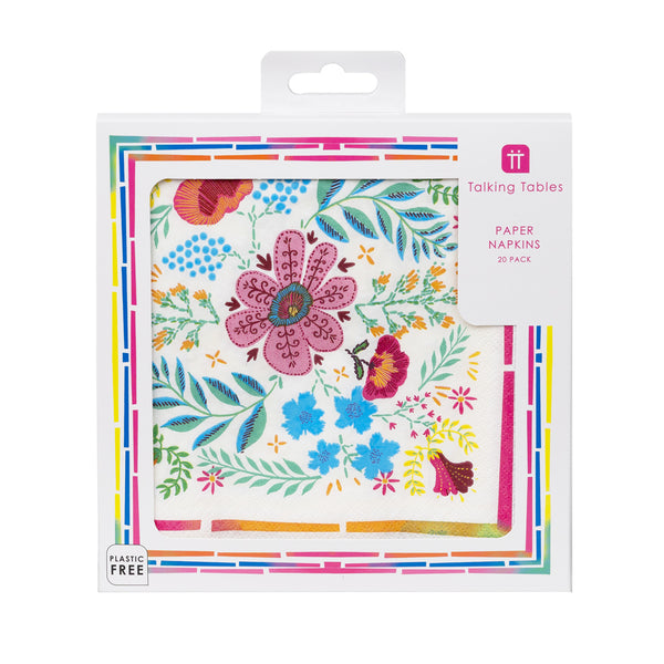 Wholesale Boho Floral Paper Napkins - Pack of 20 – Talking Tables UK Trade
