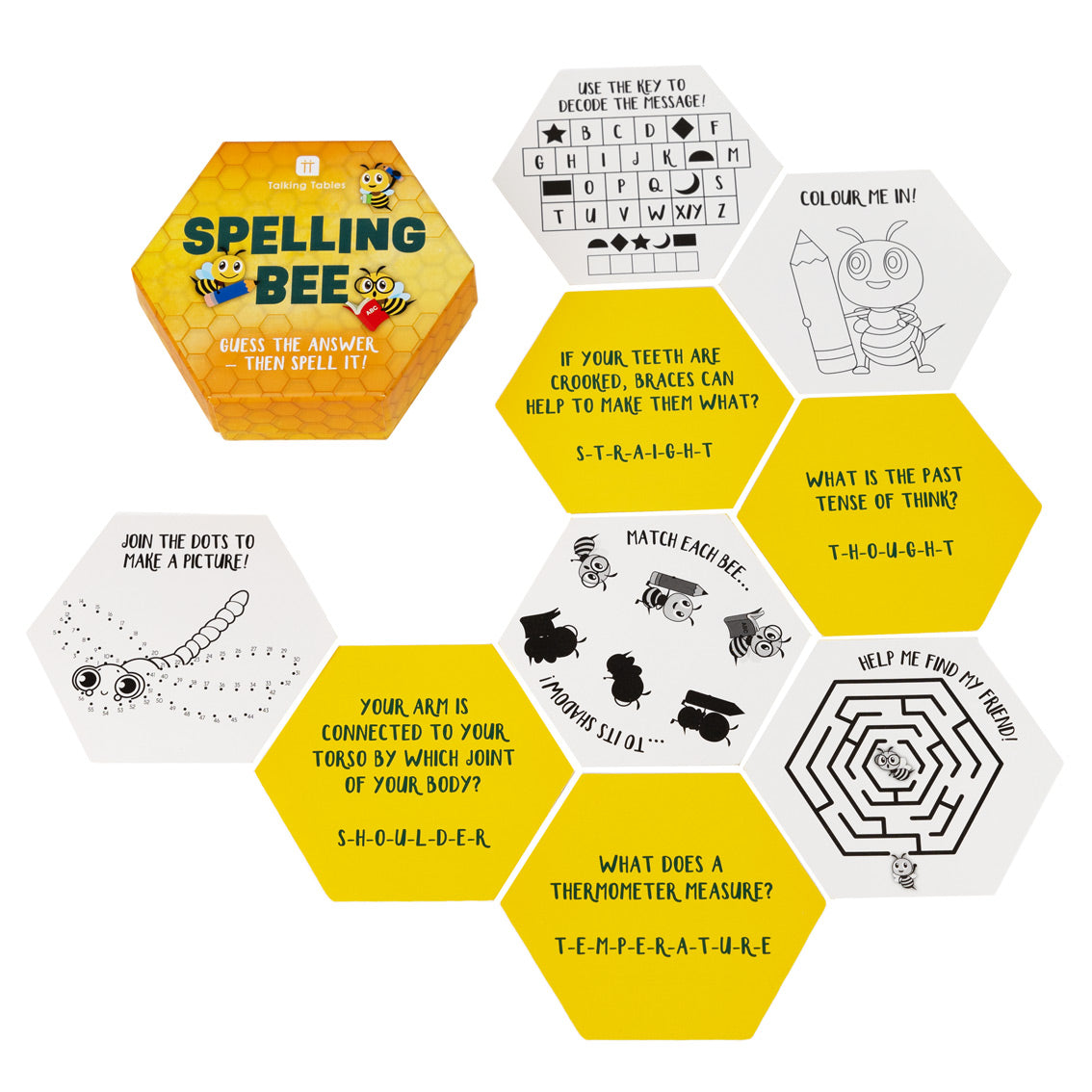 Easy Peasy Family Fun, Spelling Bee Game – Talking Tables UK Trade