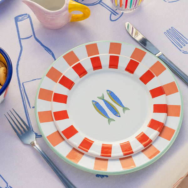 Bon Appetit Fish Enamel Plate - 20cm – Talking Tables UK Trade