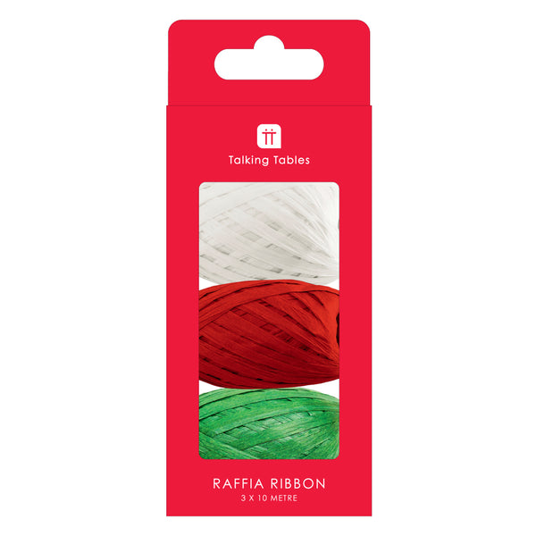 Mix Colour Raffia Ribbons - 3 Pack – Talking Tables UK Trade