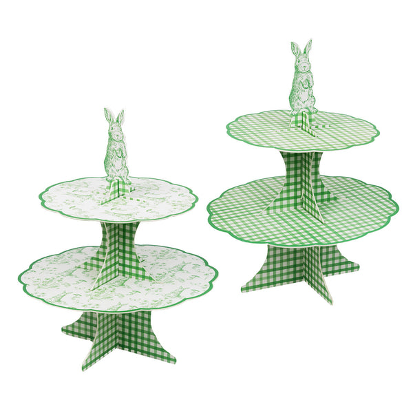 Green Reversible Bunny Cake Stand | Easter Decor | – Talking Tables UK ...