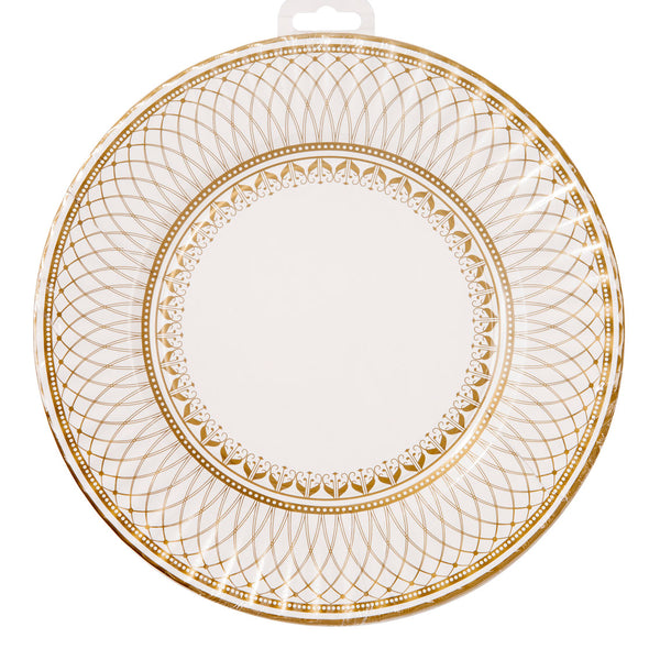 Gold Large Paper Plates - 24 Pack – Talking Tables UK Trade
