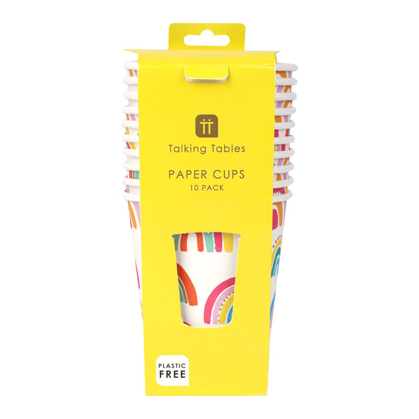 Rainbow Paper Cups - 10 Pack – Talking Tables UK Trade