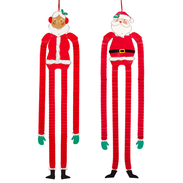 Craft with Santa Mr & Mrs Claus Hanging Decorations - 2 Pack – Talking ...
