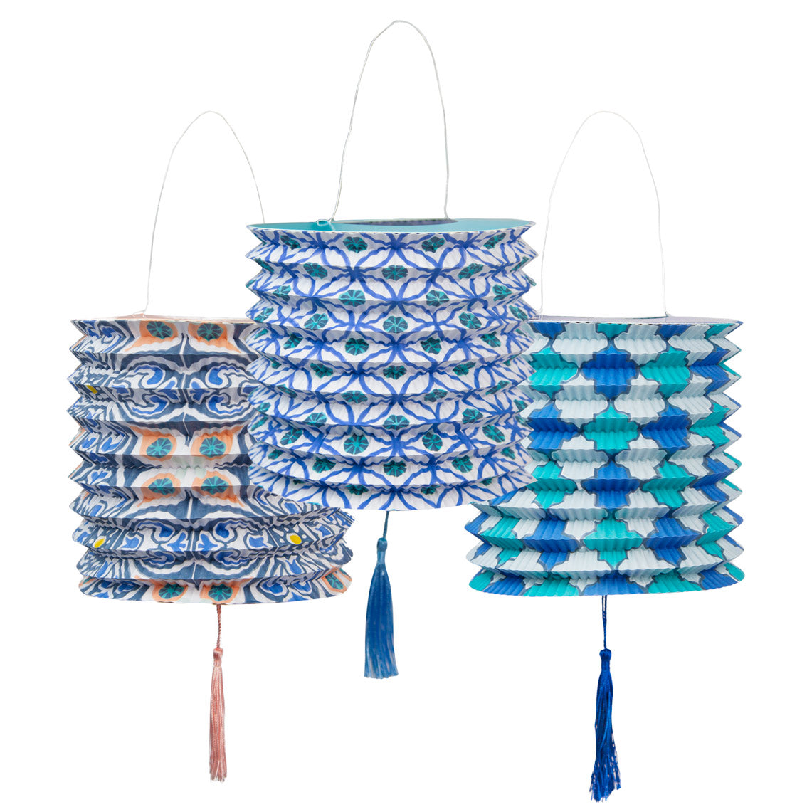 Blue paper lanterns store